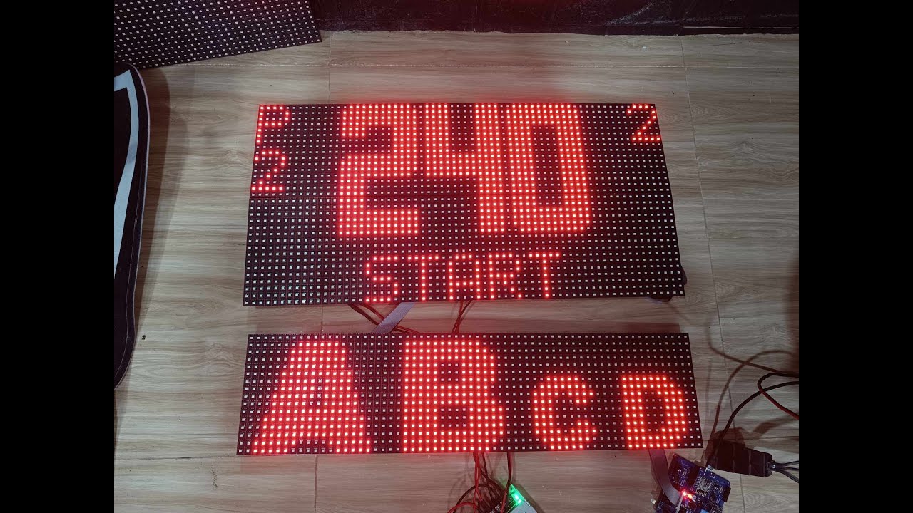 Archery Timer using P10 LED Matrix Panel and Wemos D1 Mini - YouTube