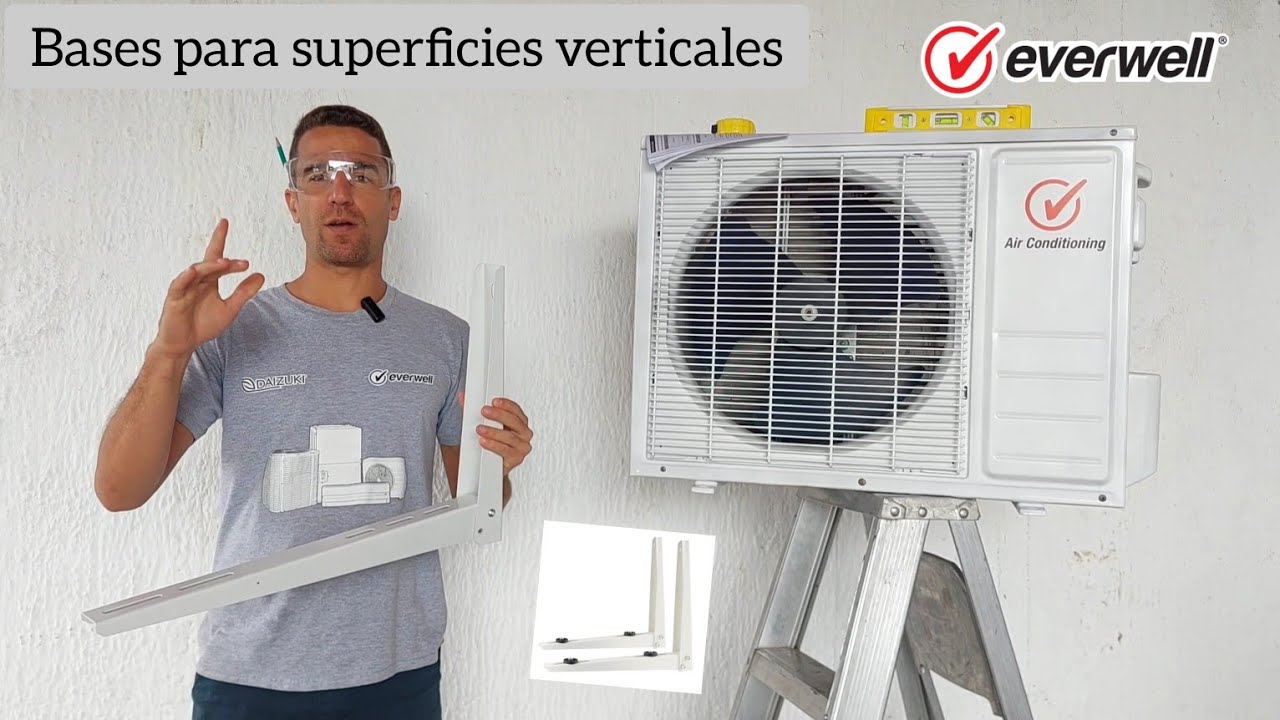 Bases para superficies verticales en equipos Mini Split - YouTube