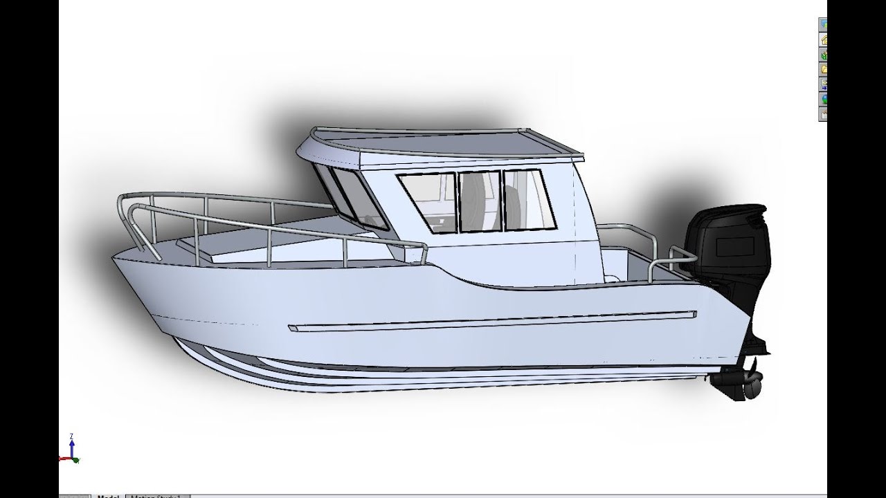 Aluminium boat 6 meters - YouTube
