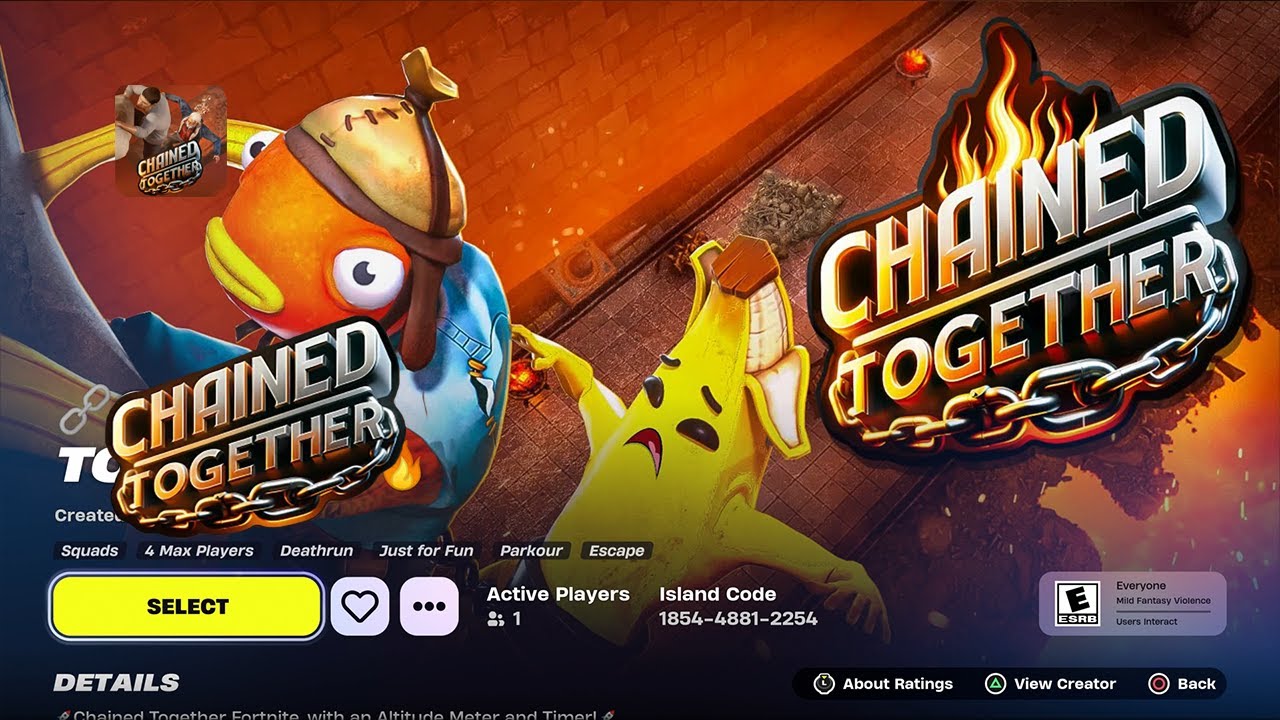 How to play Chained Together Map Code in Fortnite! (EASY STEPS) - YouTube