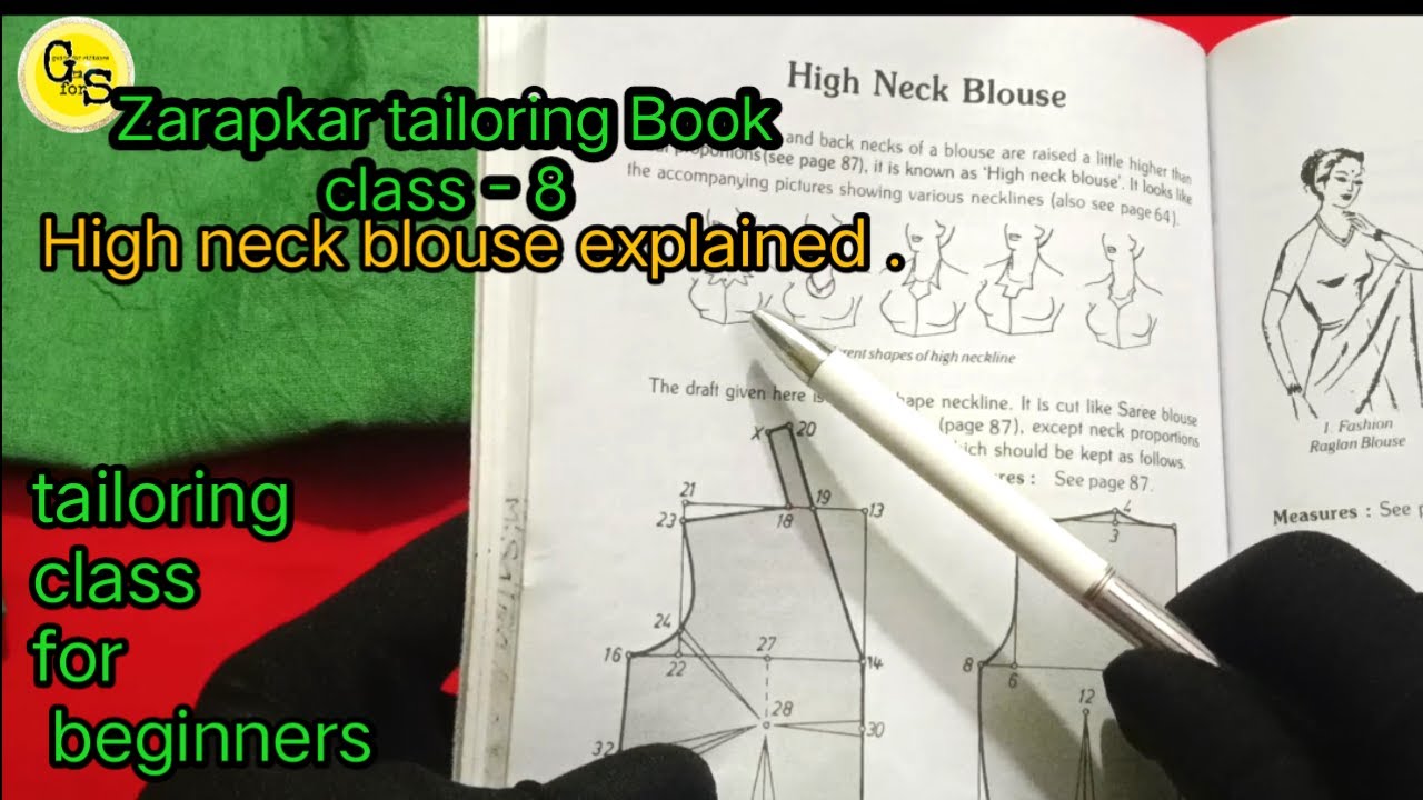 How to learn tailoring from Zarapkar tailoring book for beginners ...