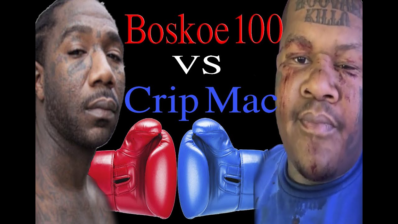 Crip Mac VS Boskoe 100 A fight for the hood! - YouTube