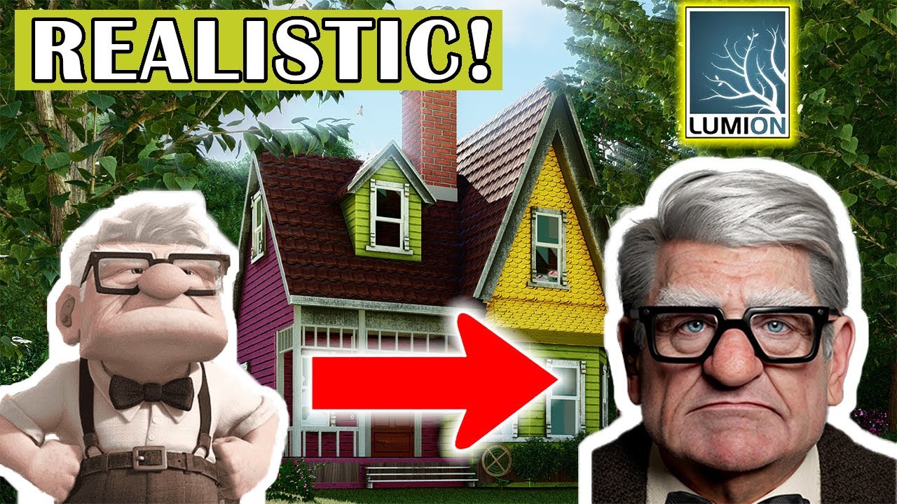 Pixars Up: Realistic Lumion Rendering! Carl Fredrickson's House - YouTube