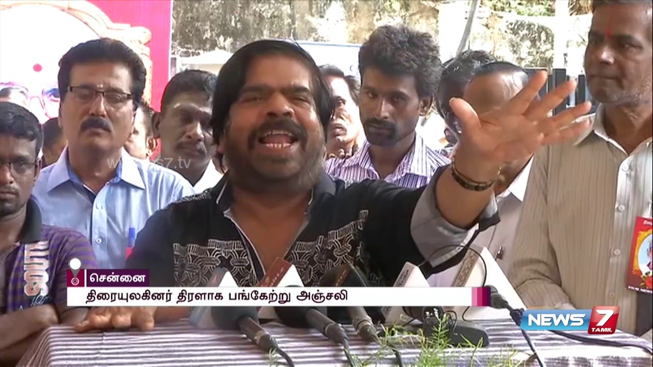 Actors speech at film news Anandan's funeral | News7 Tamil - YouTube