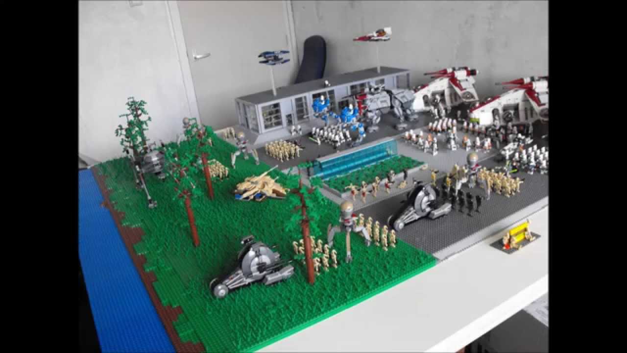 Lego Clone wars base Battle of christophsis - YouTube