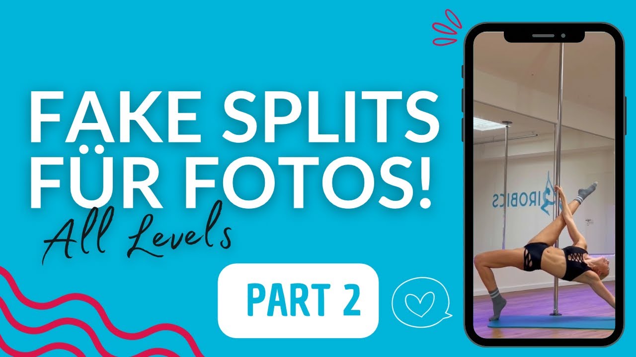 Beeindruckende FAKE SPLITS für FOTOS! | Pole Dance Tutorial All Levels - YouTube