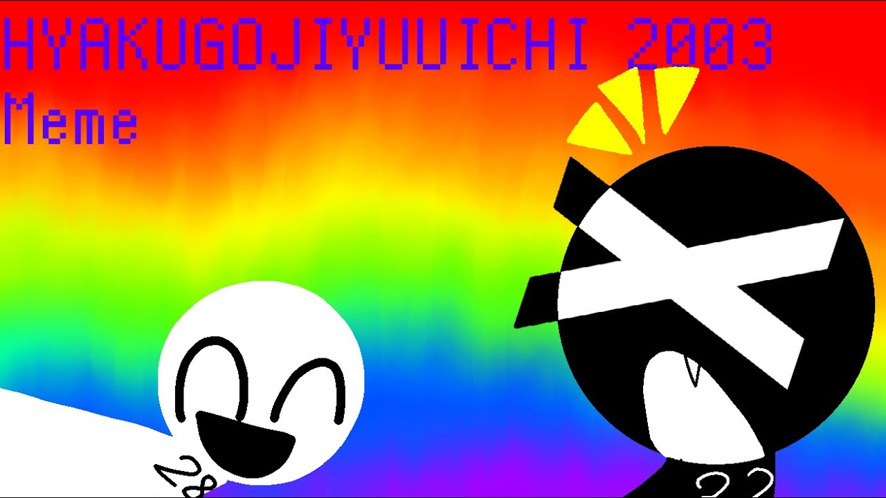 HYAKUGOJIYUUICHI 2003 meme animation || lazy + loop - YouTube