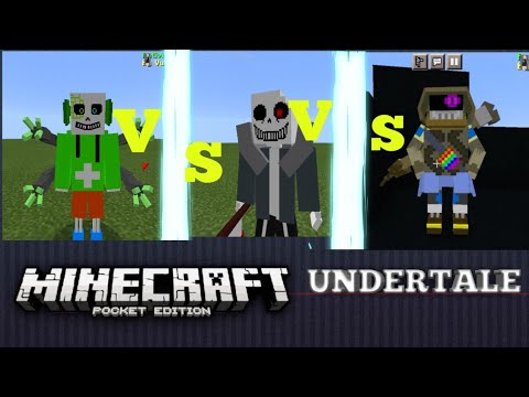 Minecraft addon Antivirus Sans Vs Horror sans Vs Dust ink Sans [MCPE 1. ...