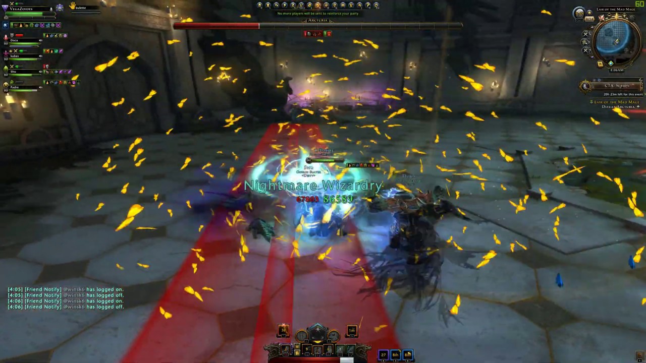 Neverwinter: Lair of the Mad Mage 1st Boss - Arcturia (Guild Deity ...