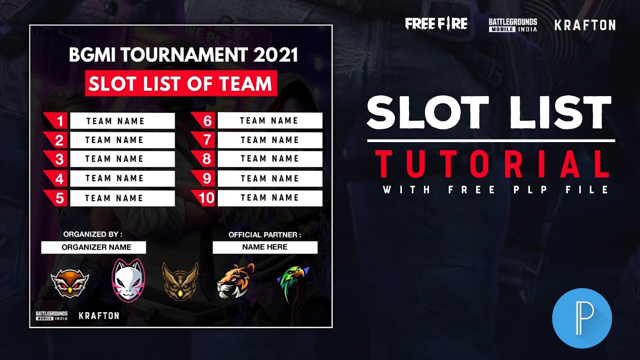 How To Make A Slot List Poster for esport tournaments on Android |free ...
