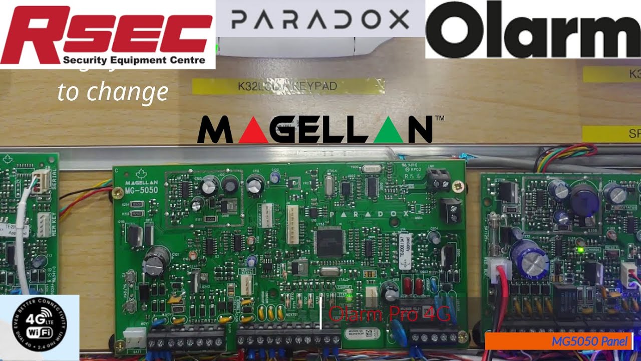 Olarm Pro 4G panel connection (MG5050 Panel) - YouTube