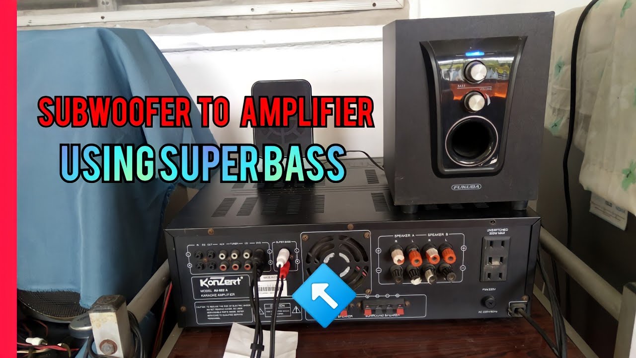 SUBWOOFER CONNECT TO AMPLIFIER USING SUPER BASS - YouTube