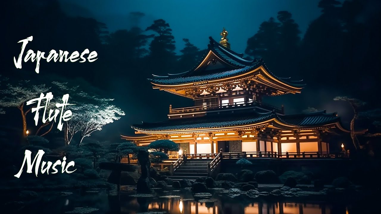 Peaceful Night by the Lake - Japanese Flute Music - Healing, Relaxing ...