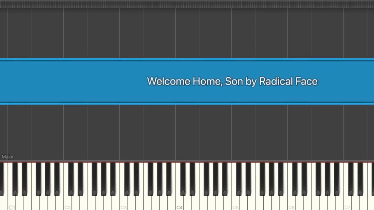Welcome Home, Son by Radical Face | Synthesia Piano Tutorial - YouTube