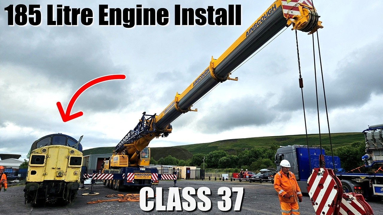 Timelapse: Lifting a 185 litre English Electric 12 cylinder engine into ...