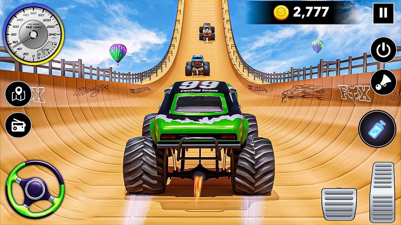 Ramp Monster Truck Racing - Monster Truck Mega Ramp Impossible Driver ...