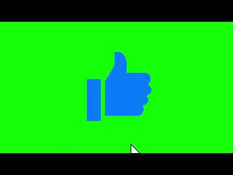 LIKE BUTTON GREEN SCREEN EFFECT - YouTube