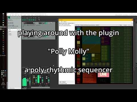 "Polly Molly" demo of polyrhythmic sequencer VST2-plugin in Reaper-DAW - YouTube