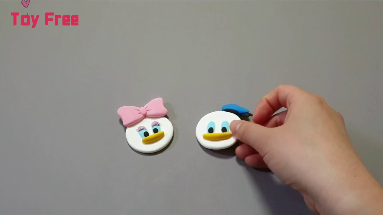 Toy Free - DIY 데이지덕 Daisy Duck room dollhouse - YouTube