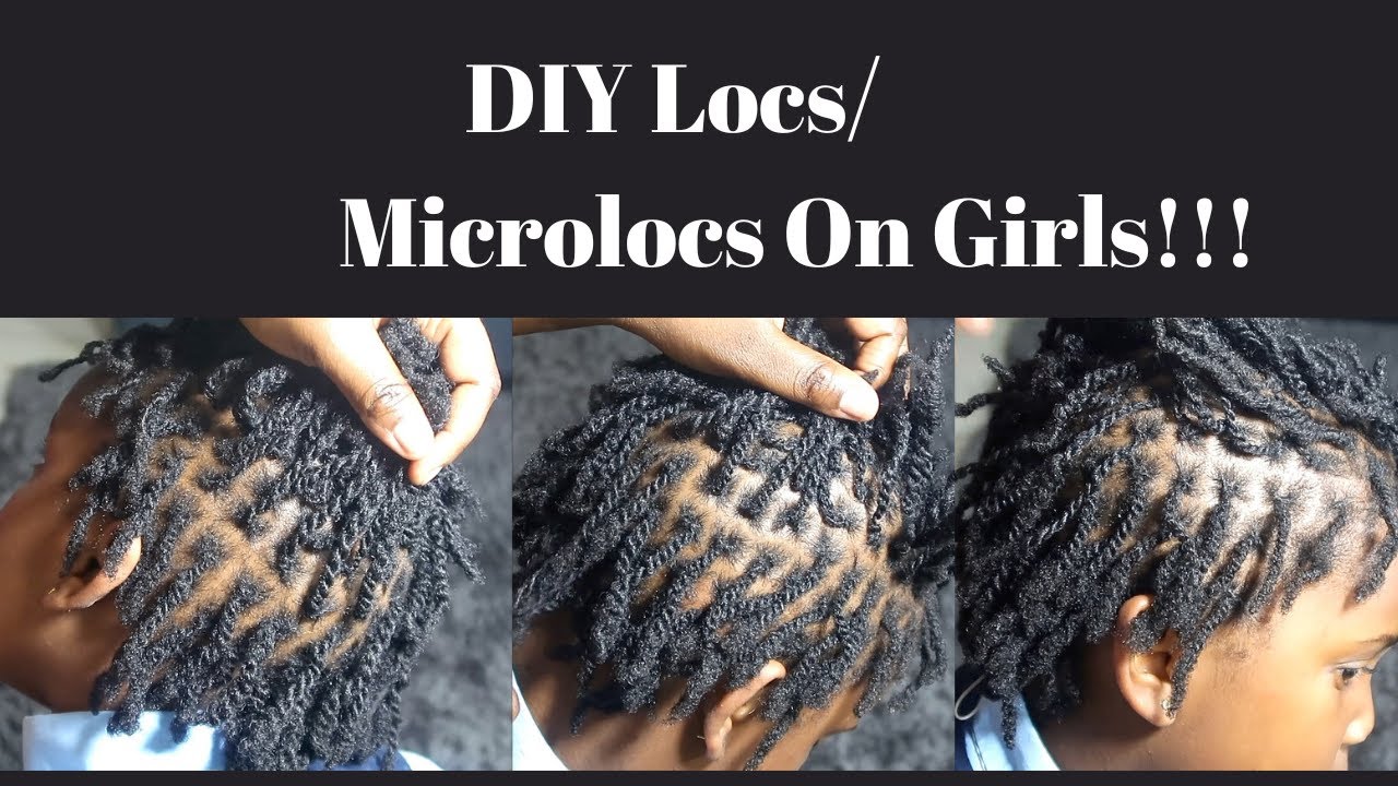 LOCS MICROLOCS | DIY LOC INSTALLATION FOR KIDS - YouTube