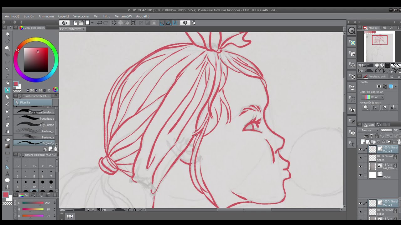 LINE ART - CLIP STUDIO PAINT - NINFA JPB - YouTube