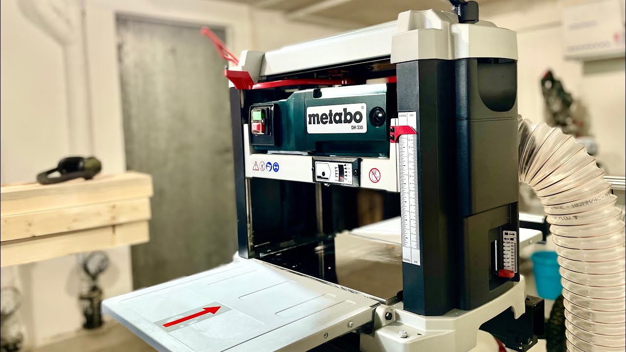 Metabo Dickenhobel DH330 auf Kappsägen-Untergestell mit Bamato ...