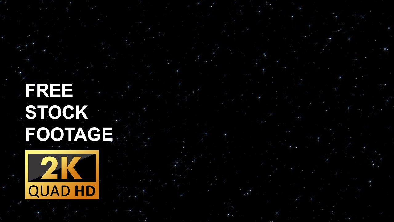 2K Clean Star Field 01 Free Background Footage - YouTube