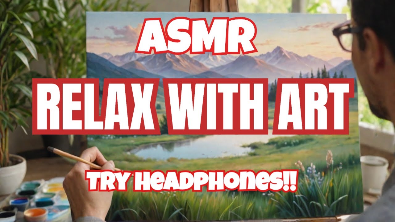 Relaxing ASMR Landscape Painting - YouTube