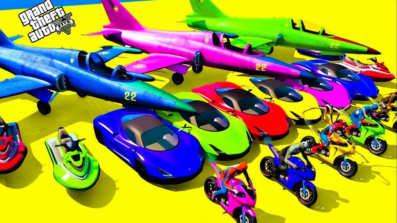 GTA V Epic Stunt Race For Car Racing Challenge by Motocycle, Cars ...