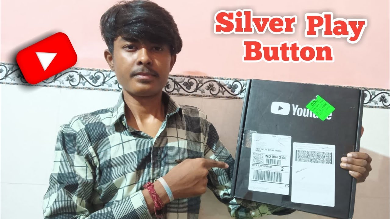 YouTube Silver Play Button Unboxing / YouTube Creator Award / 100K ...