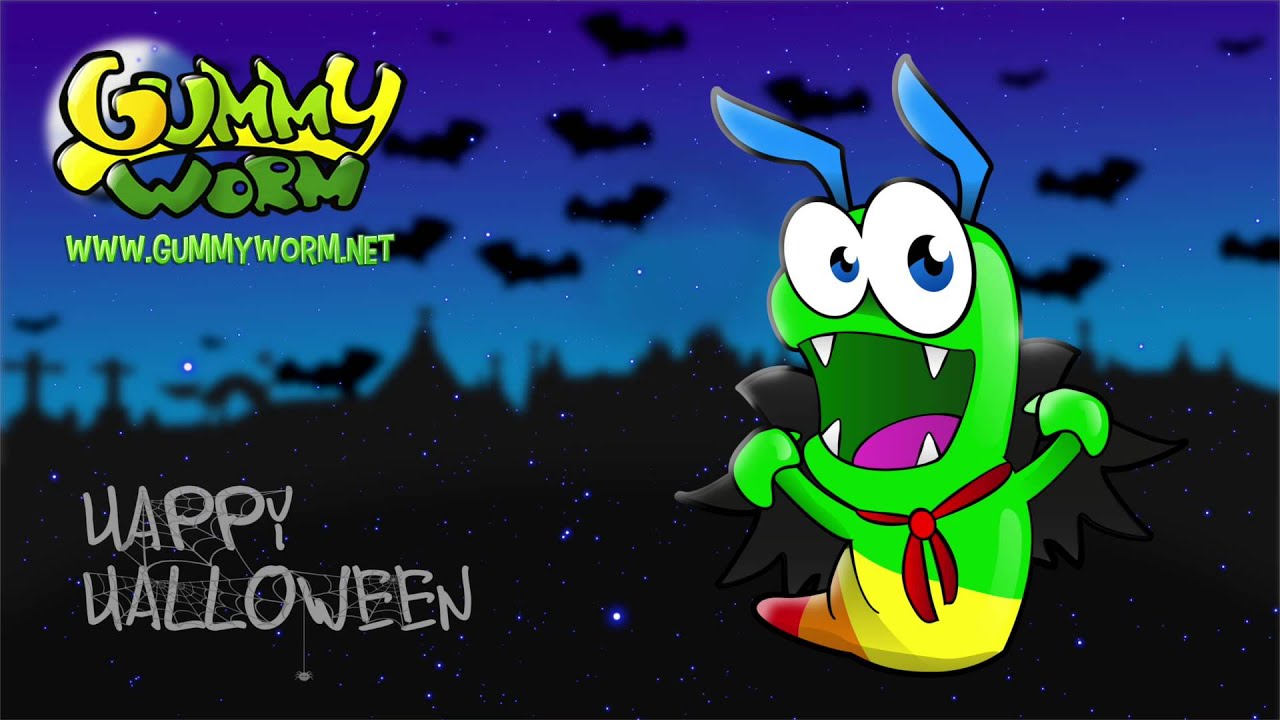 Trick Or Treat Halloween Song for Kids - Gummy Worm - YouTube