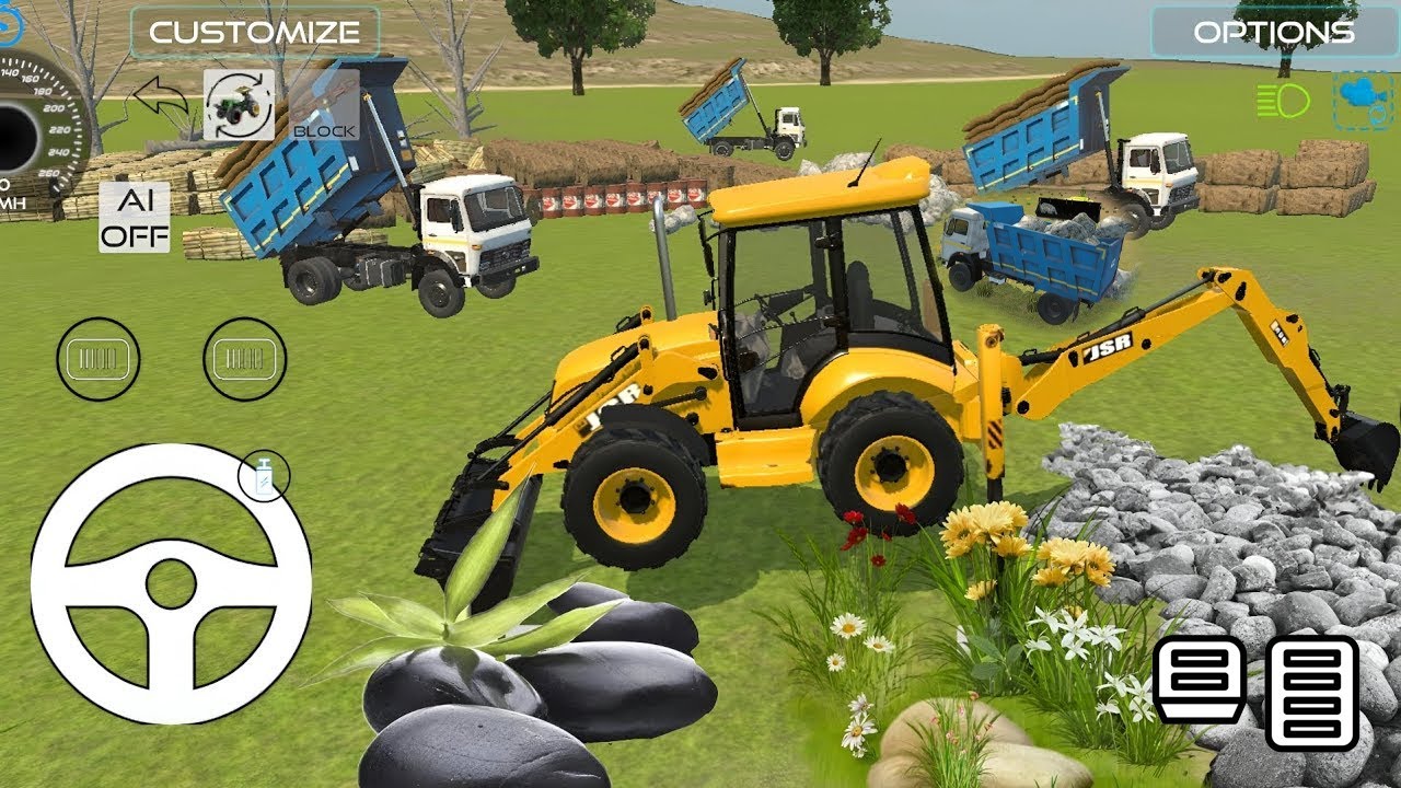 JCB Drive And Loading Rocks Stone🚜 |And Unloading Stone From Dumper ...