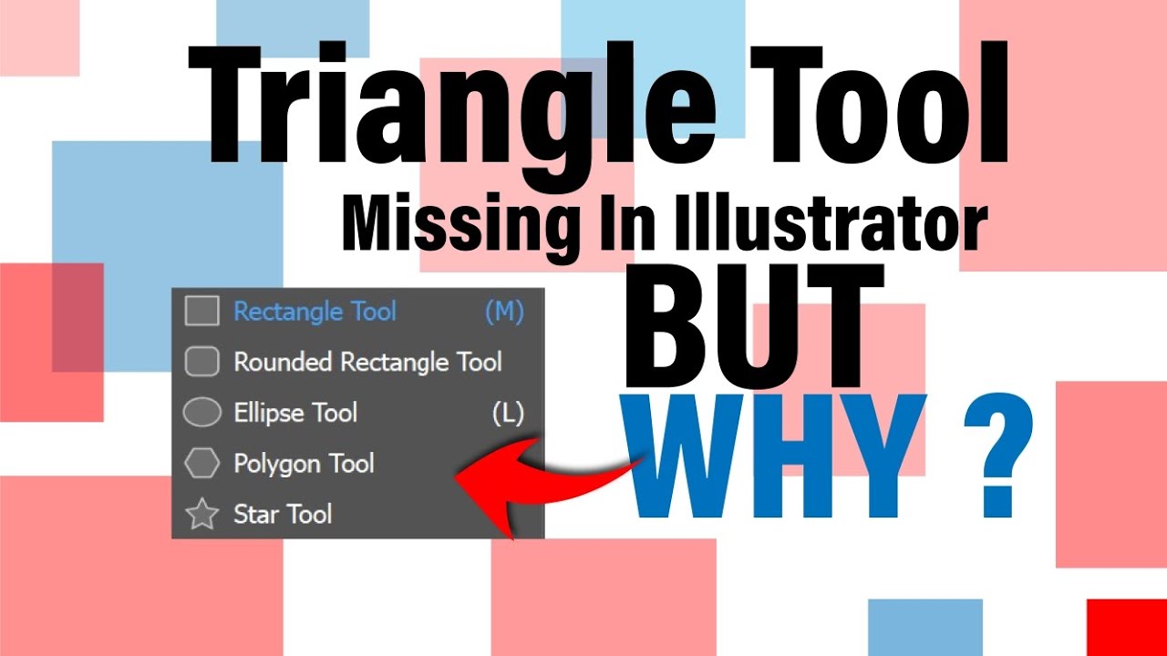 Triangle tool missing in illustrator but why ? | How to make triangle ...