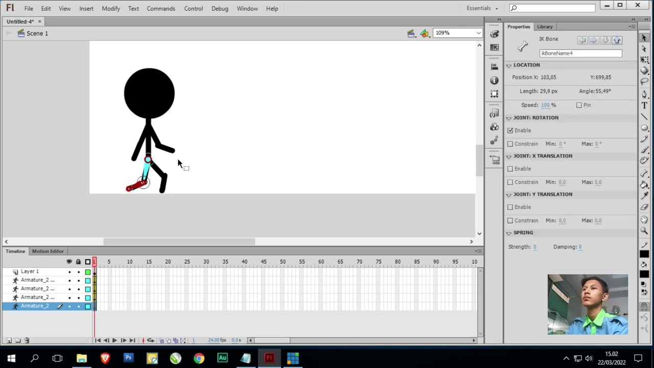 TUTORIAL CARA MEMBUAT ANIMASI STICKMAN MENGGUNAKAN ADOBE FLASH - YouTube