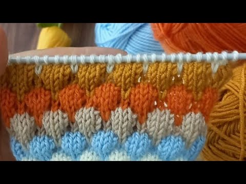 🌈  BON BON ŞEKERİ #örgü #örgümodeli #knitting #elörgüsü #bonbon #ilmeraknit