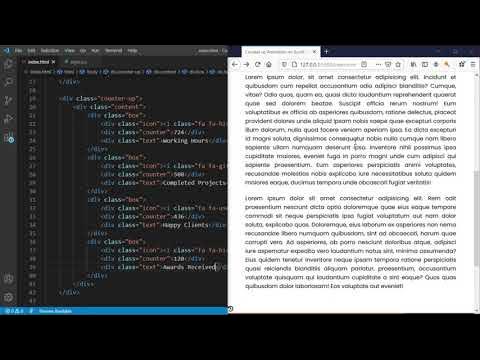 Responsive Counter up Animation HTML CSS & jQuery - YouTube