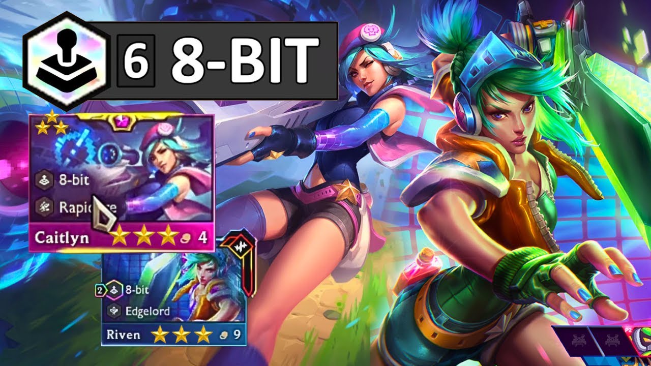 TFT Winning game by 8-bit squad ⭐⭐⭐Cait/Riven⭐⭐⭐ - YouTube