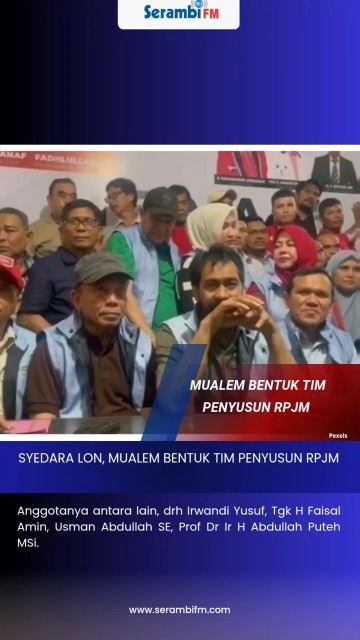Gubernur Aceh Terpilih Bentuk Tim Penyusun RPJM Aceh - YouTube