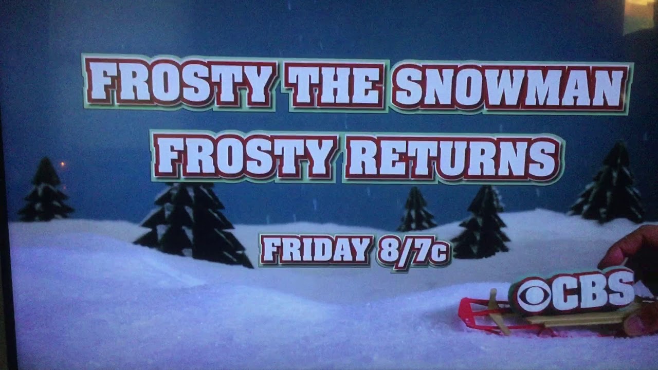 CBS Frosty/Rudolph 2017 TV Promo - YouTube