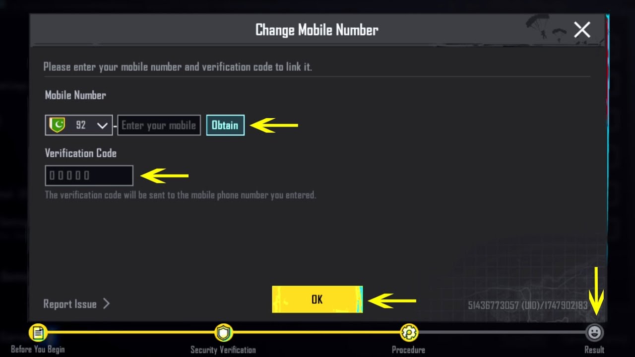How To Change Linked/Attached Mobile Number In PUBG Mobile - YouTube