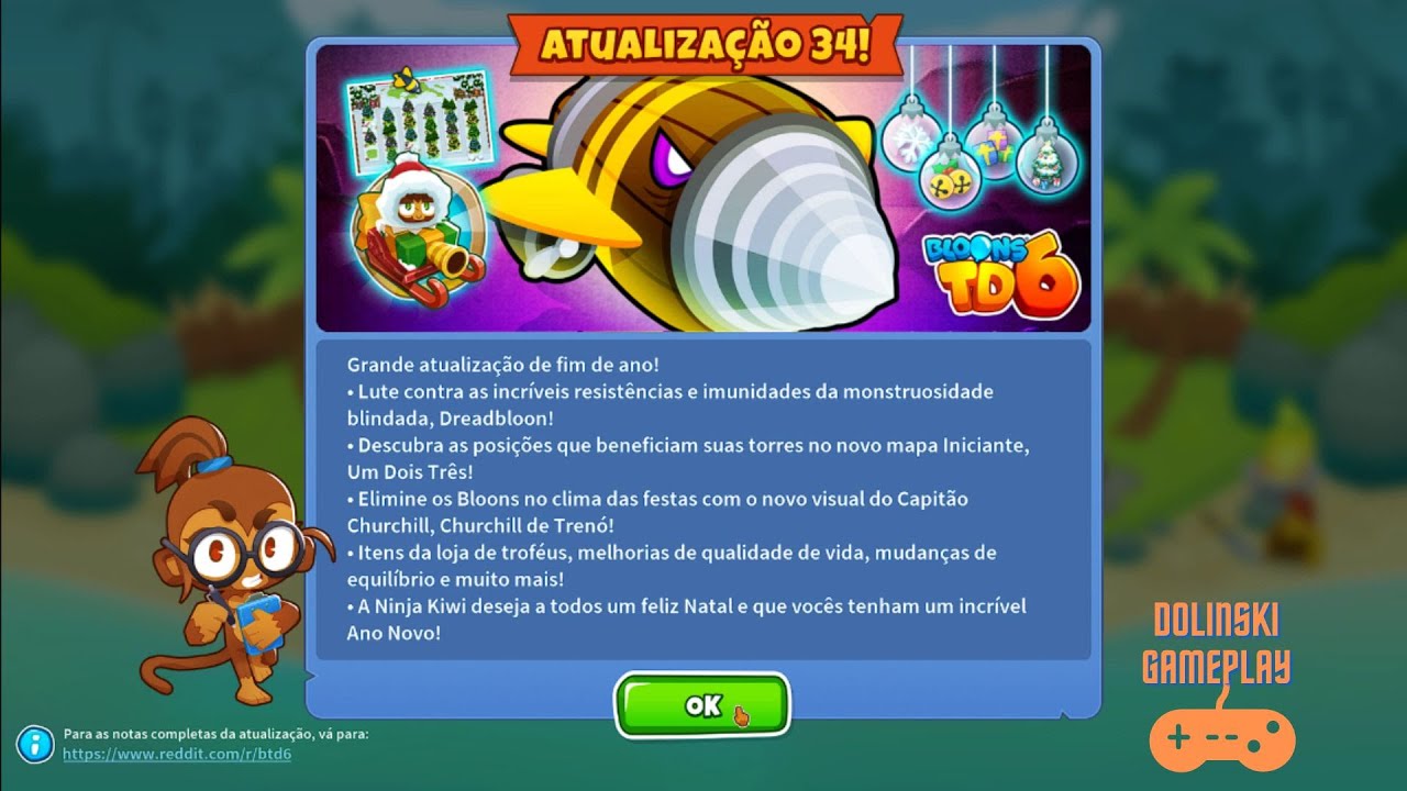 Atualização Bloons TD 6 Versão 34 - sem voz - YouTube