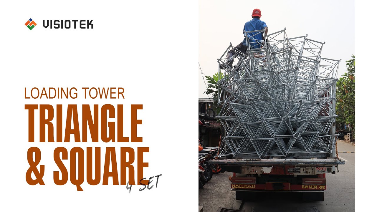 LOADING TOWER TRIANGLE & SQUARE 50 METER 4 SET - YouTube