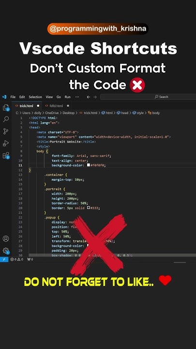 VS code Keyboard shortcuts for Web Development | HTML | CSS #viralvideo #shortvideo - YouTube