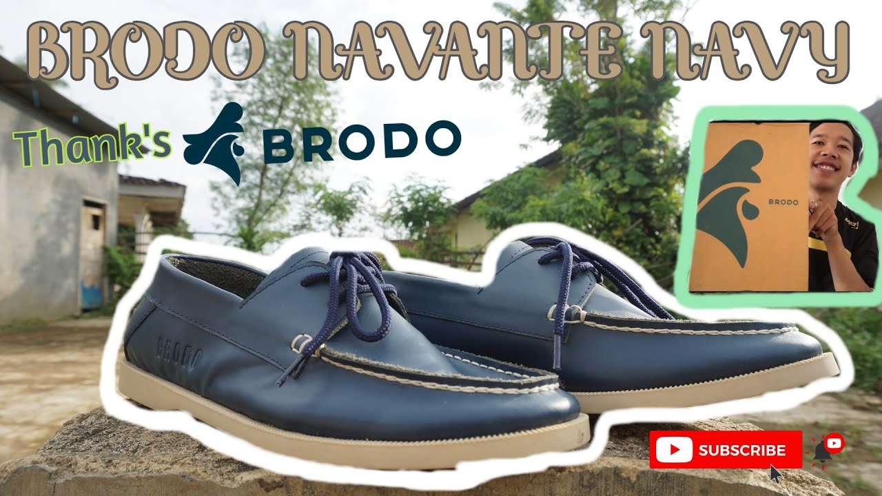 UNBOXING SEPATU BRODO NAVANTE NAVY - Thanks Brodo ! - YouTube