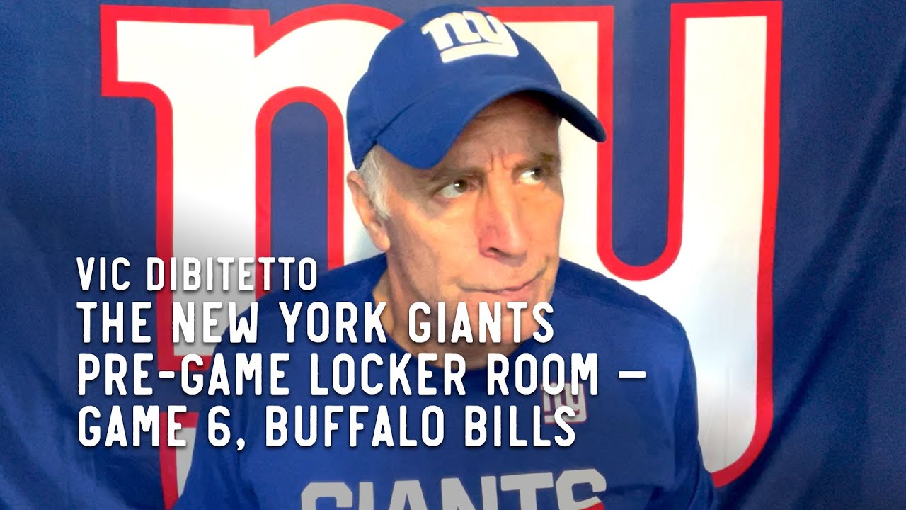 The New York Giants Pre-Game Locker Room with Vic DiBitetto — Game 6 ...