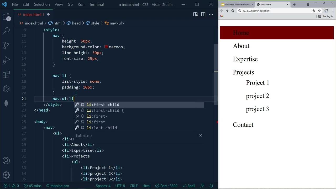CSS from Scratch (Explore as a Beginner) | CSS Navbar - YouTube