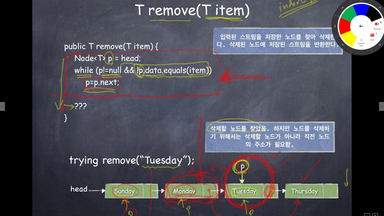 Java로 배우는 자료구조 제4 1장 연결리스트의 개념과 기본연산 55 Youtube