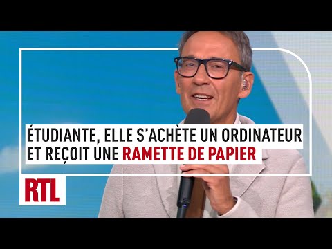 Julien Courbet : Étudiante, elle s'achète un ordinateur et reçoit une ramette de papier