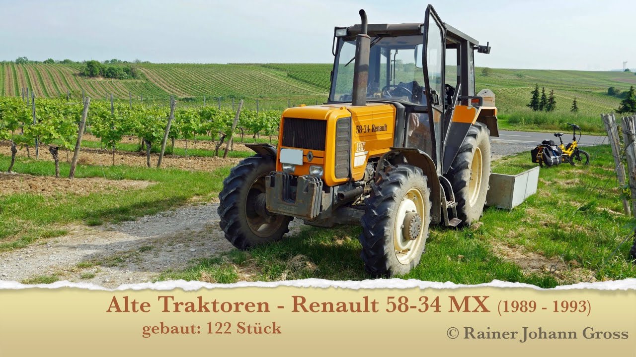 Alte Traktoren - Renault 58-34 MX - R 3122 A - S (1989 - 1993) gebaut ...