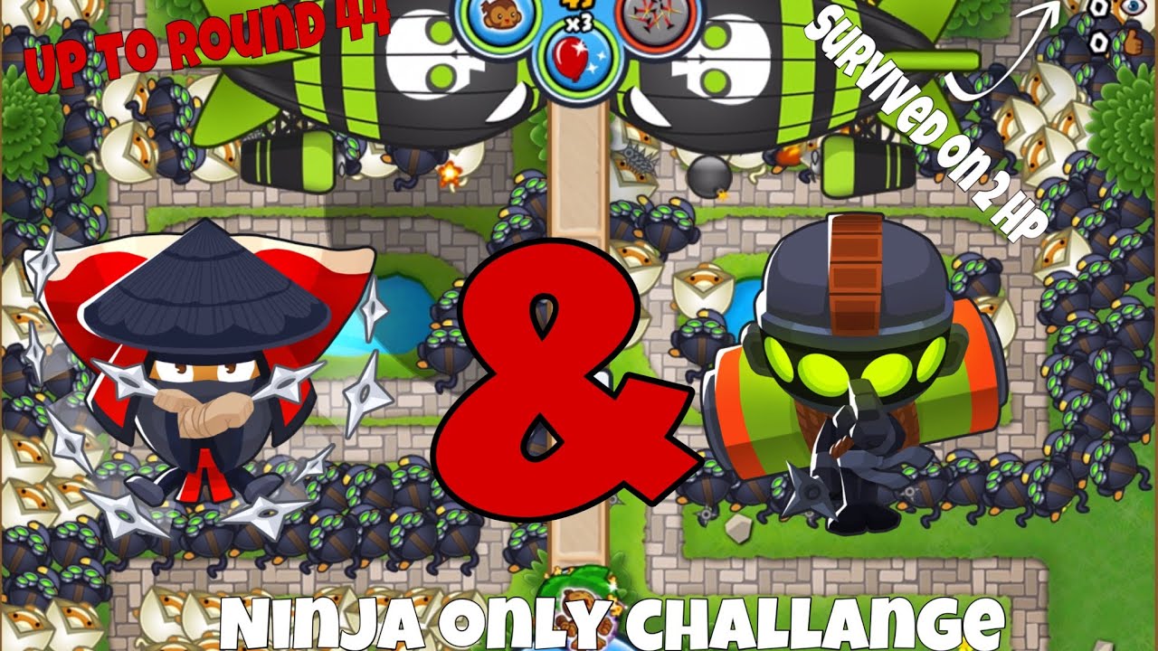 NINJA ONLY CHALLENGE - BTD GAMEPLAY - Savage YT - YouTube